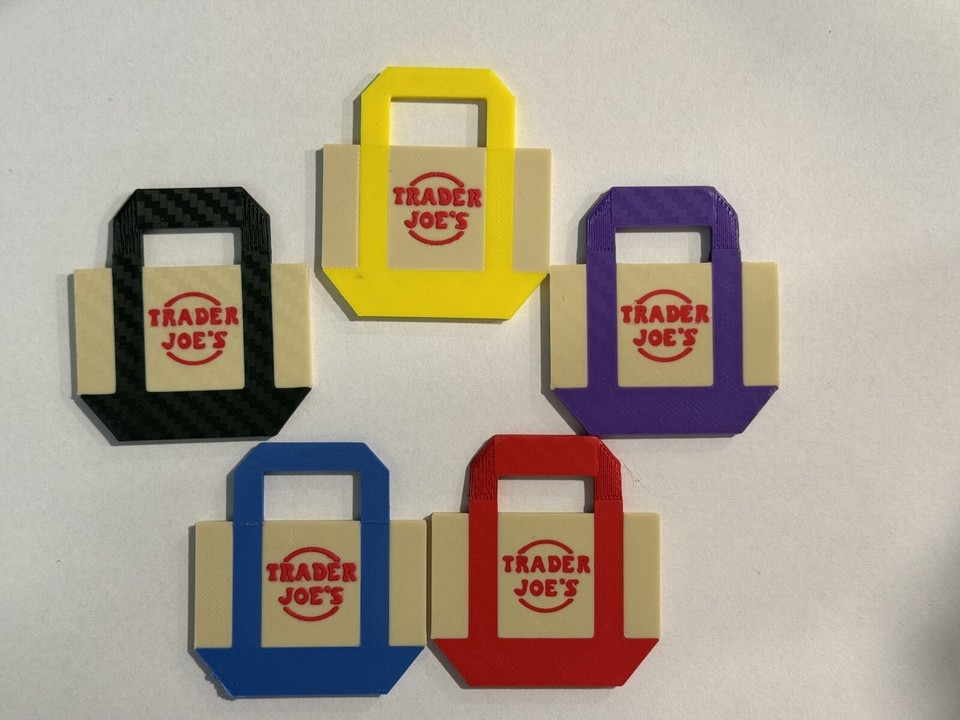 Trader Joes Mini Canvas Tote Bag Keychain! Multiple Colors | eBay