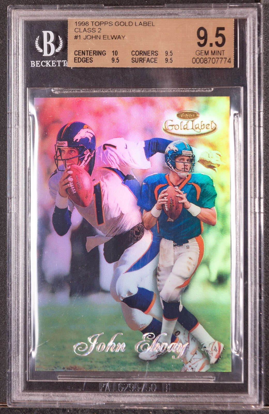 1995 Topps Gold Label class 2 John Elway bgs 9.5 | eBay