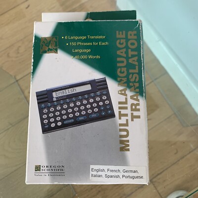 Oregon Scientific 6 Language Pocket Electronic Translator TL 206 ...