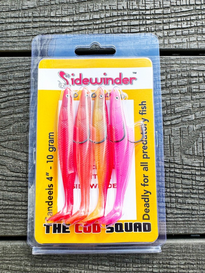 Various Match Fish Simple & Sidewinder Bass Cod Pollock Soft Lures ...