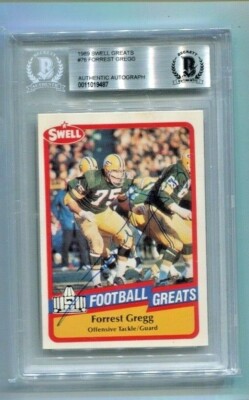 1989 Swell - FORREST GREGG - Autograph - BGS Slabbed - GREEN BAY ...