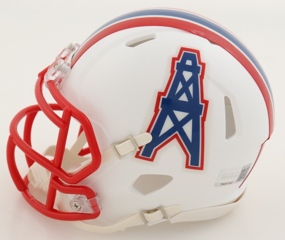 Earl Campbell Signed Houston Oilers Mini Helmet (PSA COA) 5xPro Bowl R ...