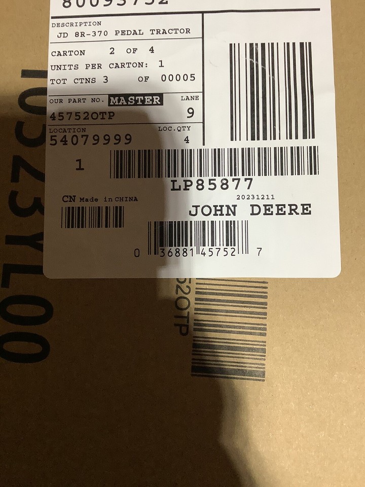 John Deere 8R 370 Limited Series Pedal Tractor LP85877 | eBay