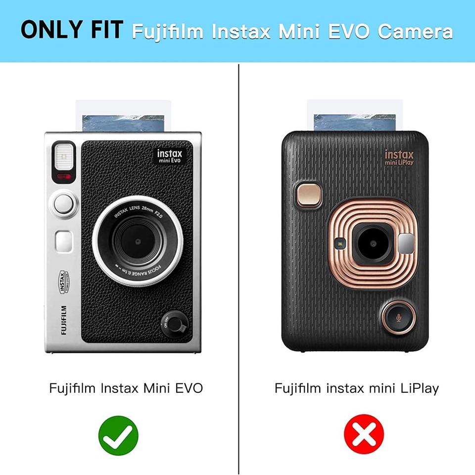 Protective Clear Case for Fujifilm Instax Mini EVO Camera Crystal Hard ...