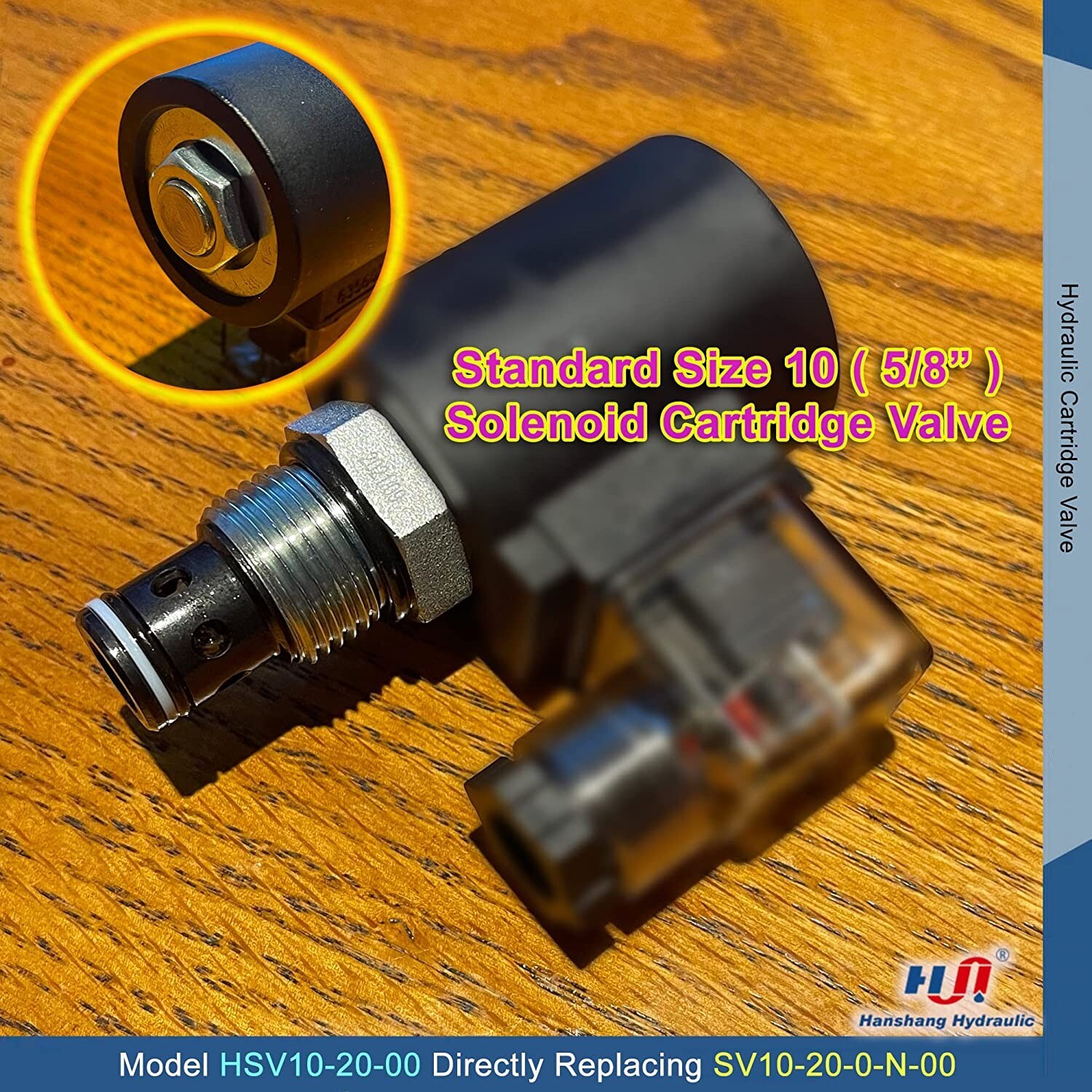 SV10-20 Cartridge Solenoid Valve Normally-Closed Two-Way Two-Position ...