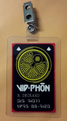 Blade Runner ID Badge-VID Phon Card R. Deckard costume cosplay | eBay