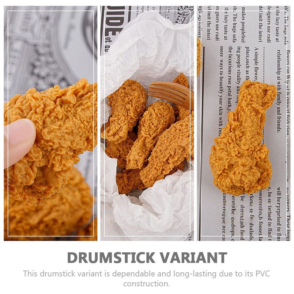 6 Pcs Drumstick Display Fake Chicken Realistic Food Props Drumsticks ...