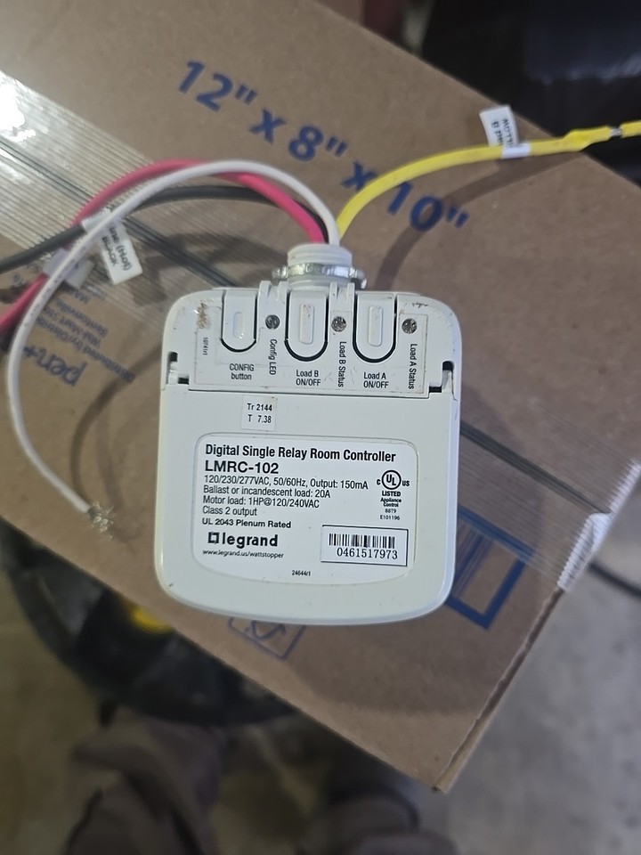 Legrand WattStopper LMRC-102 Digital Dual Relay Room Controller | eBay