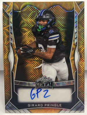 Girard Pringle 2025 Leaf Metal Gold Kaleidoscope Autograph Auto #'d 1/1 ...