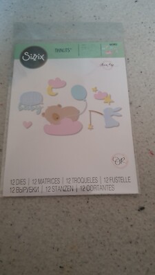 Sizzix Thinlits 12 Die Set - Hello Baby 665805 By Olivia Rose | eBay UK