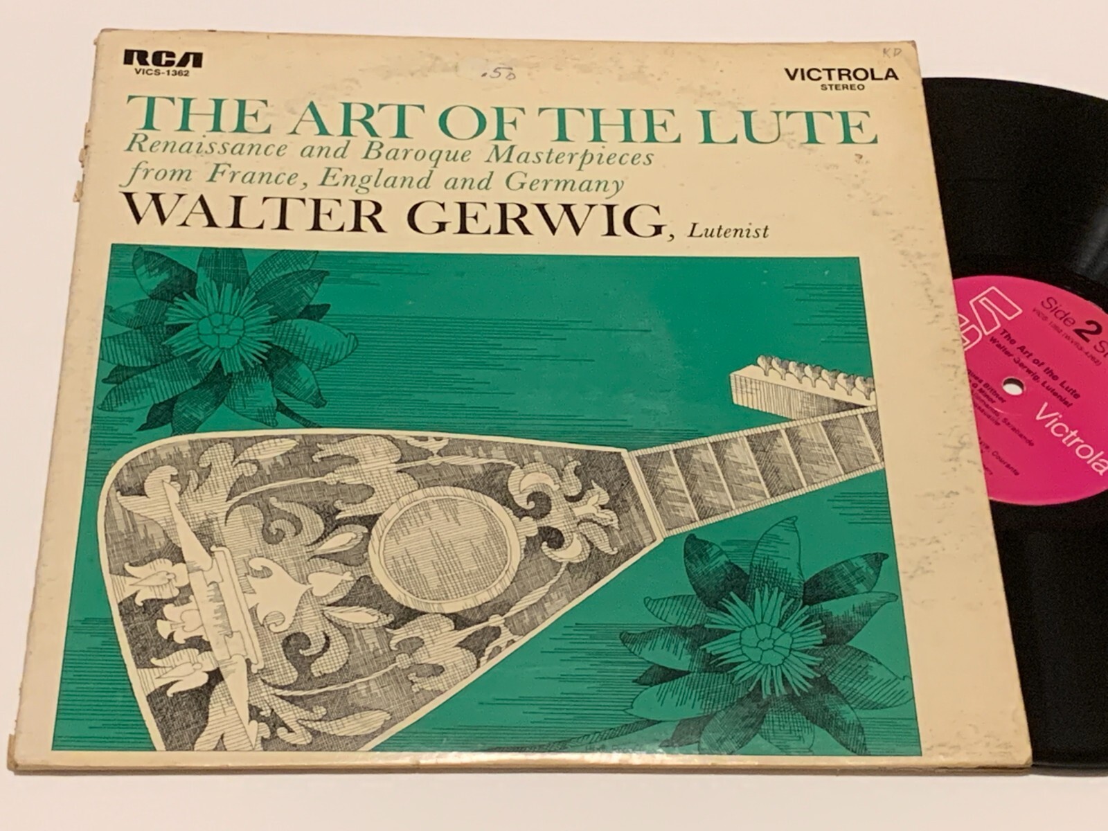 WALTER GERWIG VG++ Art Of The Lute Besard Bittner Mace Attaignant ...