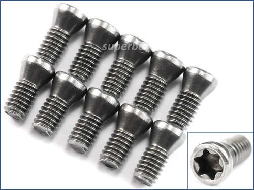 10pcs M2.5 x 6mm T8 Torx Screws Grade 12.9 Alloy Steel For Lathe Carbide Inserts | eBay