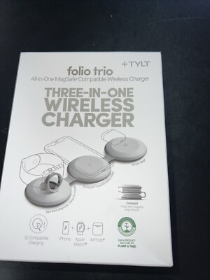 TYLT FOLIO TRIO THREE-IN-ONE WIRELESS 50W Magsafe CHARGER -SEALED/NEW | eBay