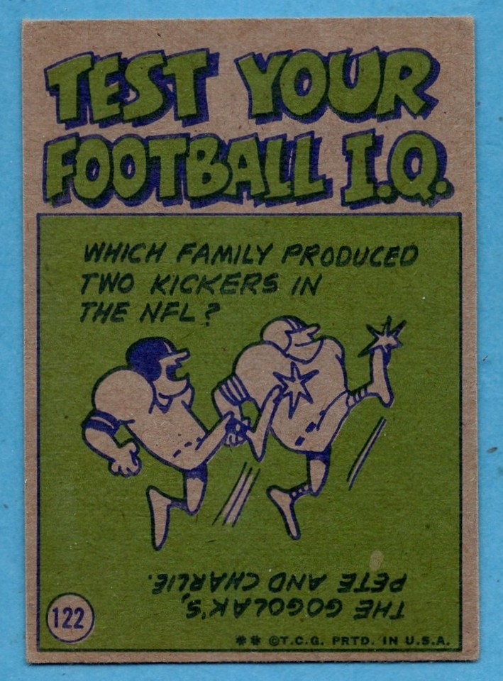 1972 Topps #122 Roger Staubach VG-VGEX MARKED In Action Dallas Cowboys ...