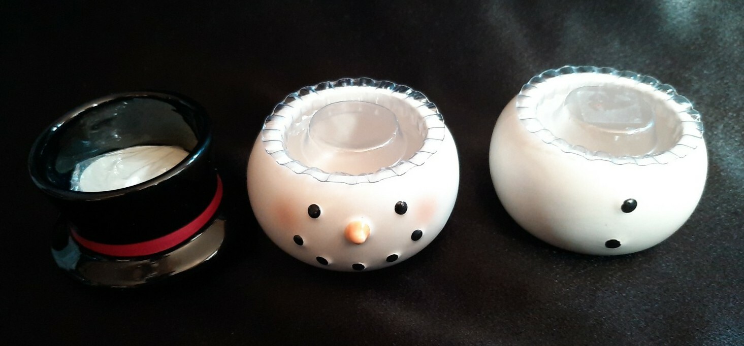 Hallmark Stackable Snowman Tea Light Holder Set of 3 | eBay