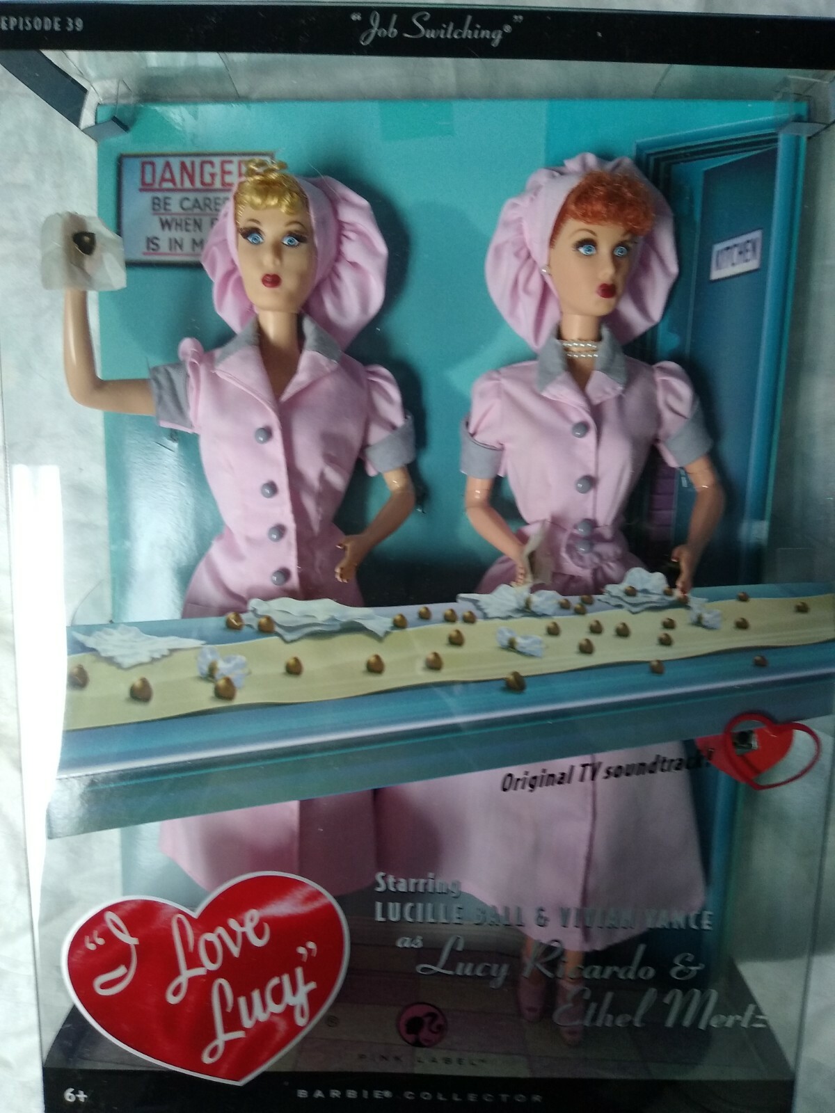 BARBIE 2008 Lucy and Ethel Job Switching Chocolate Factory Dolls NRFB ...