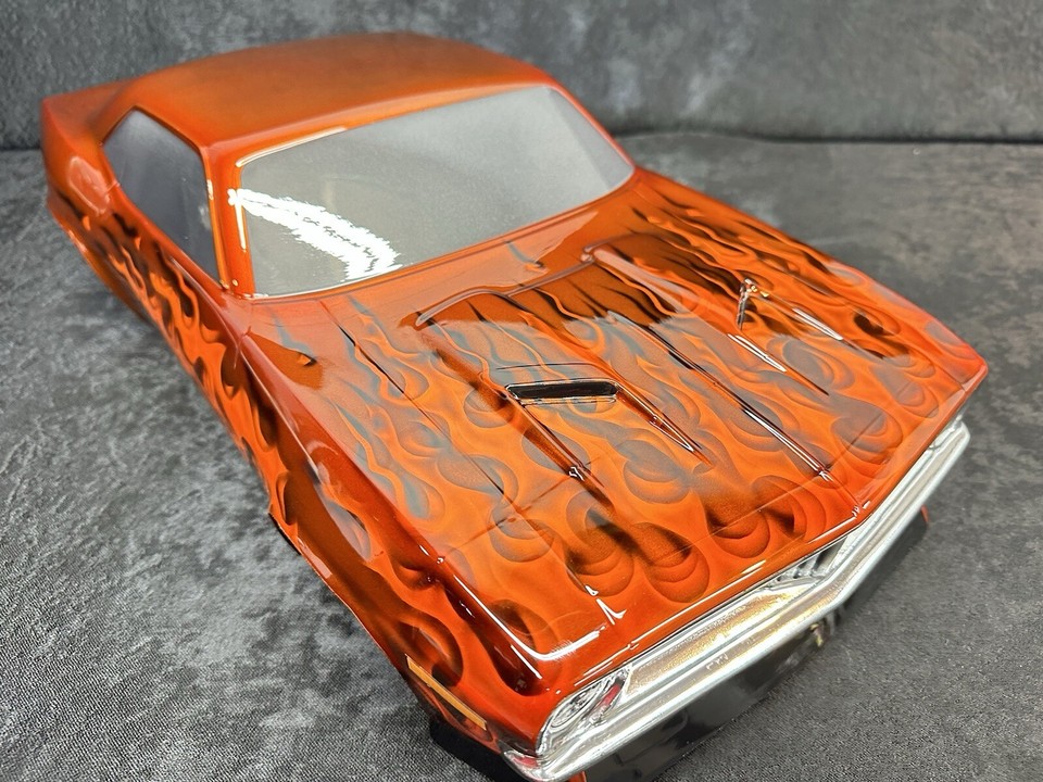 CUSTOM PAINTED RC DRAG BODY NO PREP LOSI 22S AE DR10 TRAXXAS SLASH CUDA ...