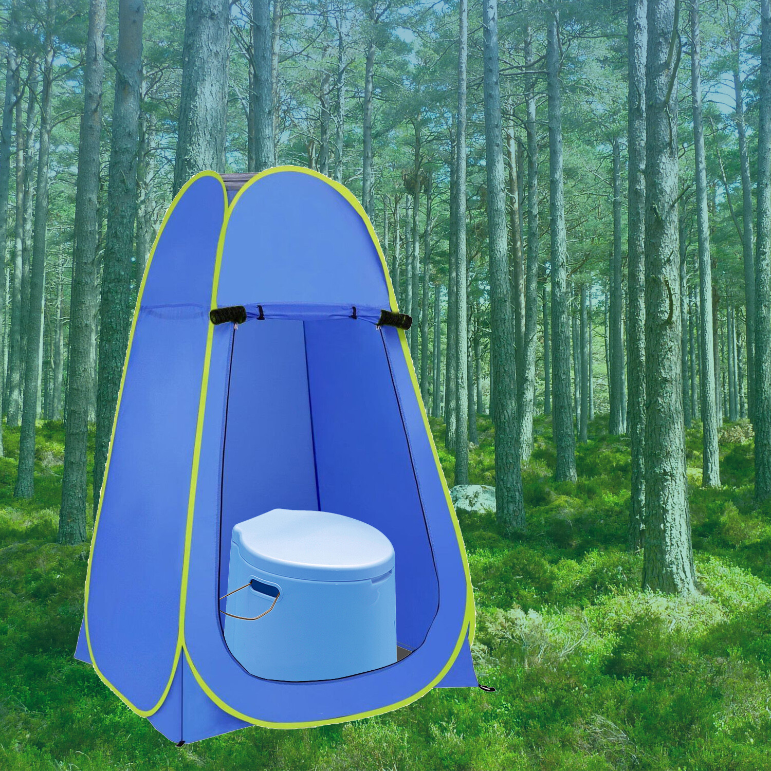 6L LARGE PORTABLE TOILET POTTY LOO CARAVAN PICNIC INSTANT POP UP ...