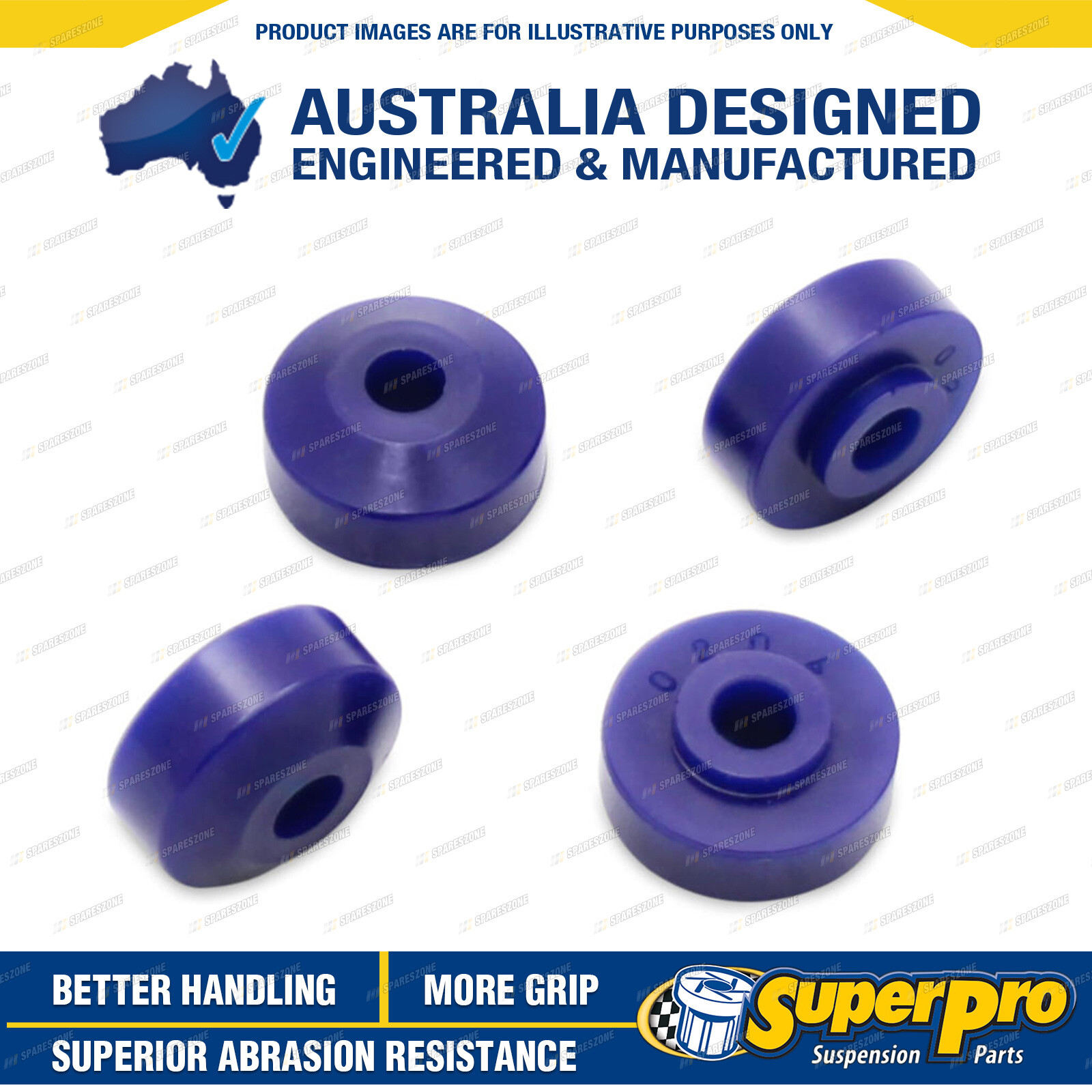 SuperPro Rear Shock Absorber Upper Bush Kit for Ford Falcon AU Series I ...