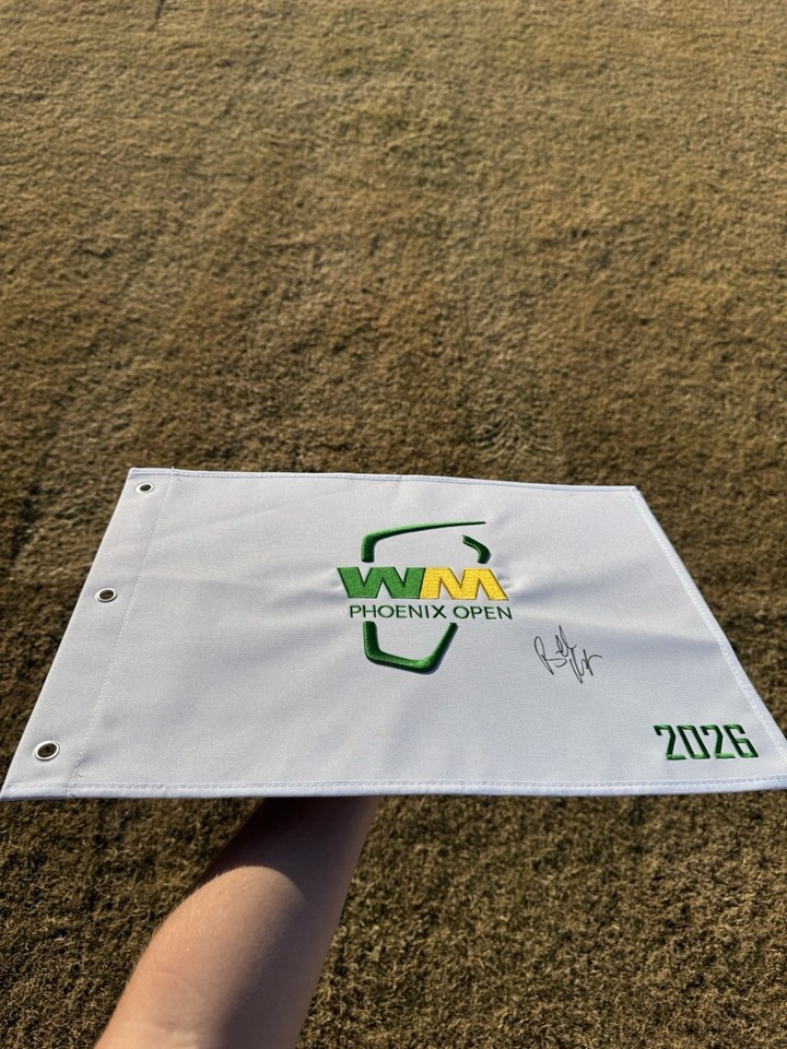 BROOKS KOEPKA SIGNED 2026 WASTE MANAGEMENT OPEN FLAG WM OPEN ...