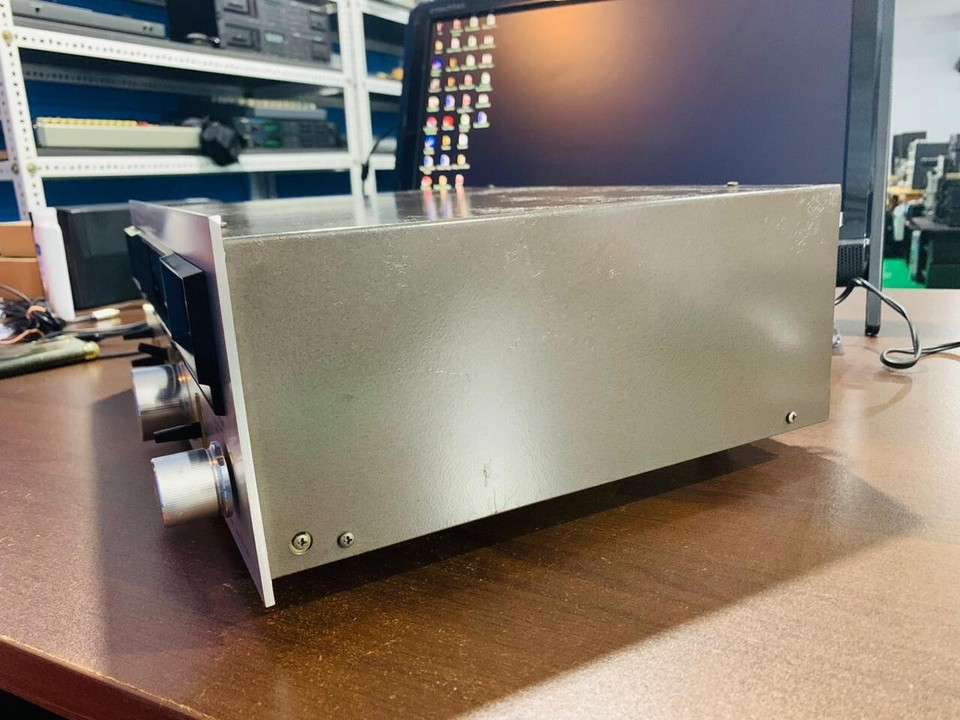 Vintage Japanese Denon Amplifier Analogue needle VU meter & radio tuner ...