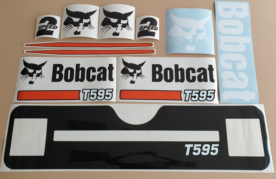 NEW BOBCAT T595 DECAL STICKER SET GRAPHICS KIT FULL XRY95 | eBay
