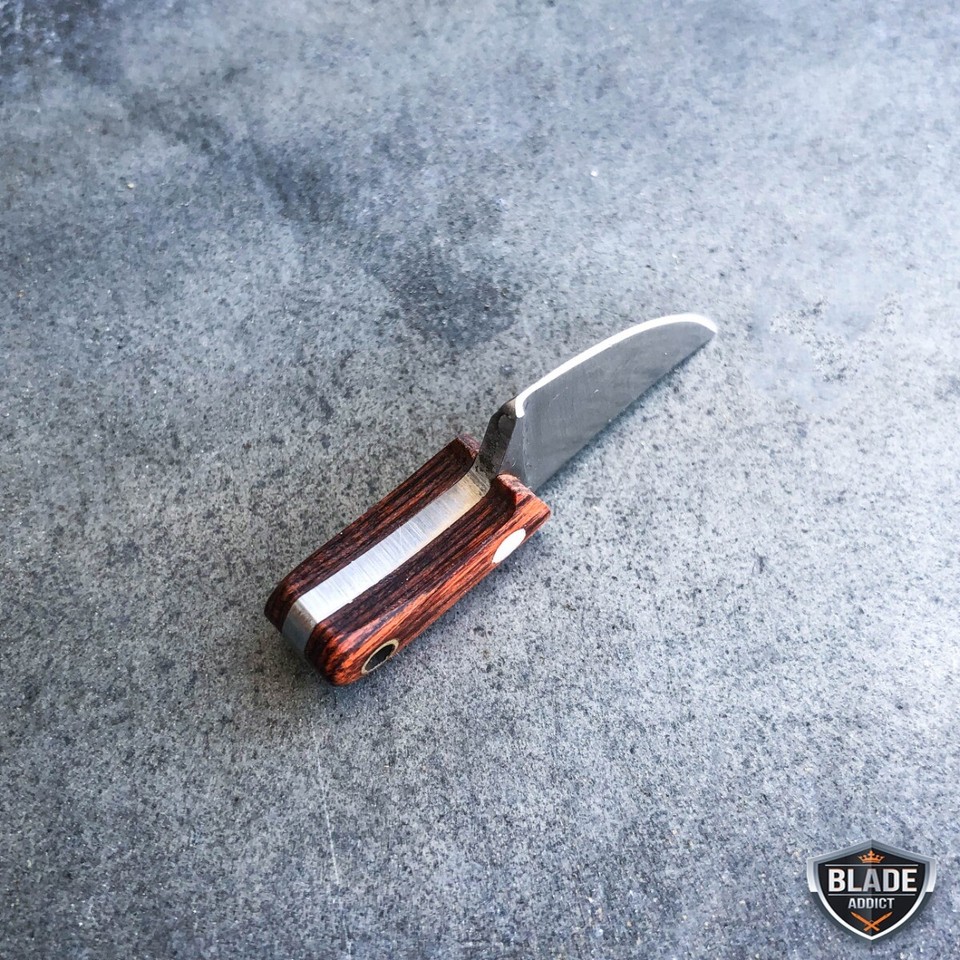 WORLDS SMALLEST WORKING FIXED BLADE KNIFE! Tiny Miniature CLEAVER ...