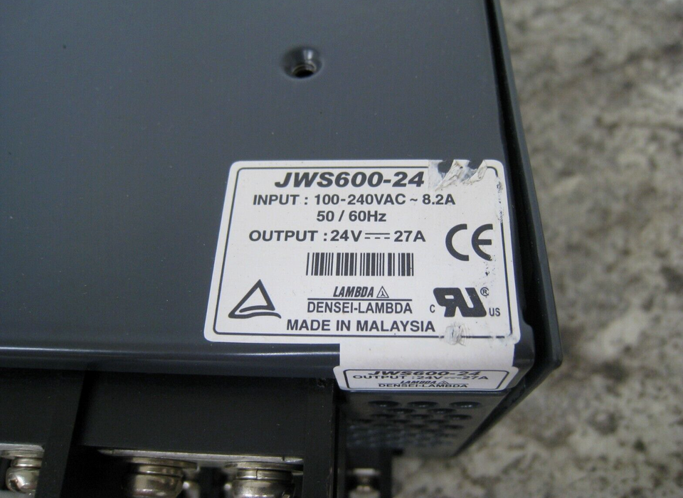 TDK Lambda JWS600-24 100-240VAC 8.2A / 24V 27A 600W Single Output Power Supply | eBay