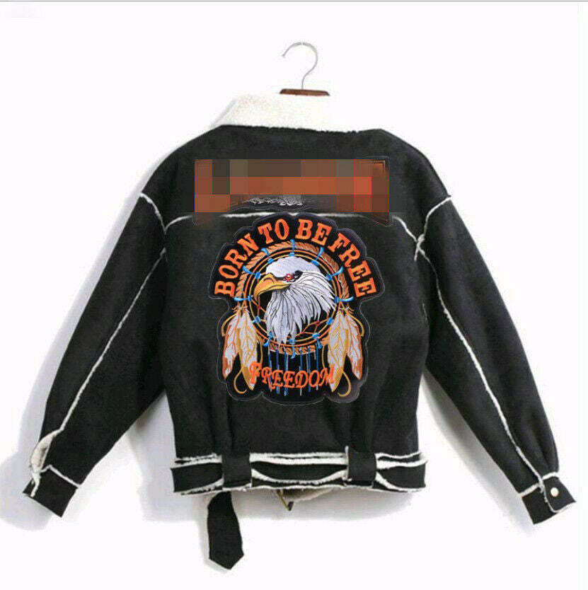 BORN TO BE FREE FREEDOM MC Biker Patch Iron On Vest Jacket Rocker X ...
