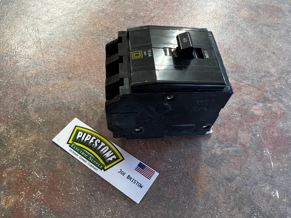 QOB340 Square D 3 Pole Circuit Breaker 40A 120/240VAC **New** | eBay