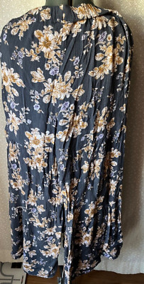 Umgee Palazzo Wide Leg Pants, Floral Boho Print, Women's Size M Lovely ...