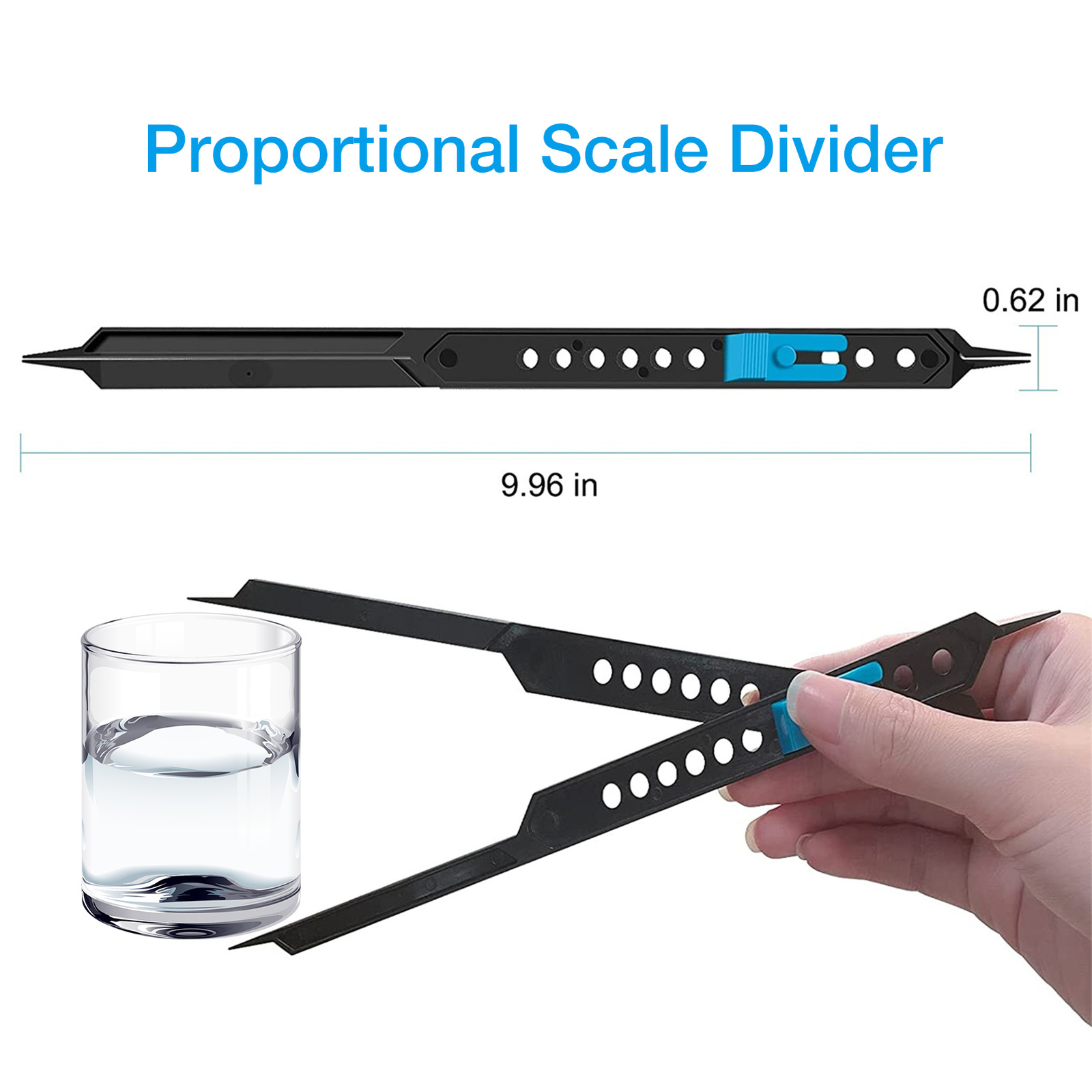 Artist Drawing Tool Proportional Scale Divider Ruler Craft Drafting And ...