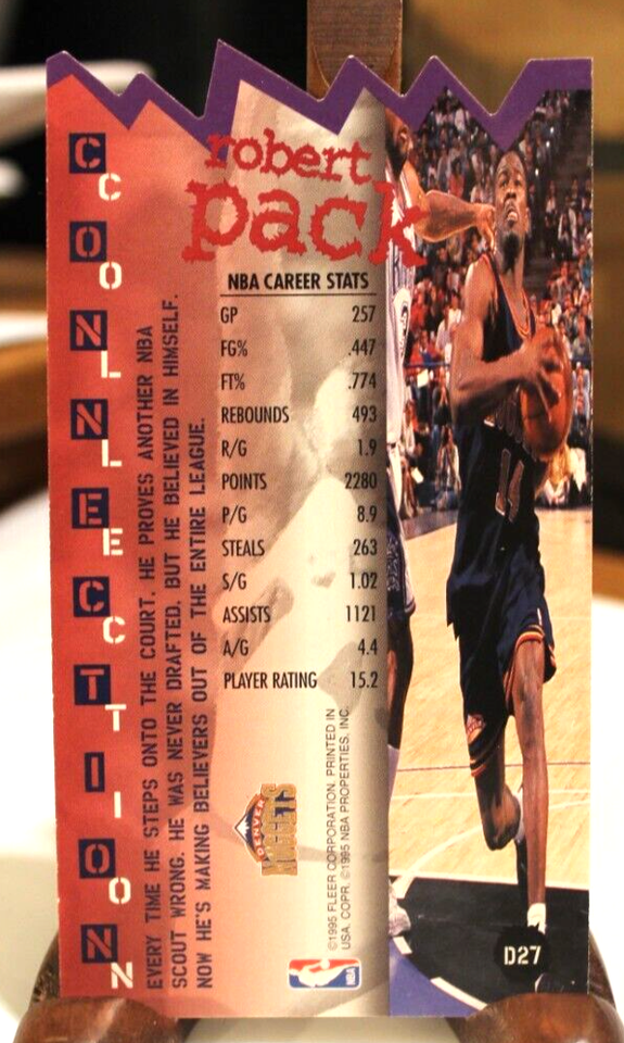 1995-96 Fleer NBA Jam Session Die-Cut Robert Pack Card #D27 | eBay