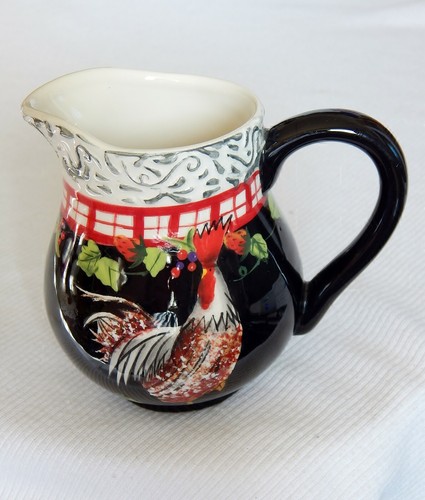 BELLA CASA by Ganz, Creamer Pitcher, Rooster Chicken & Strawberries on ...
