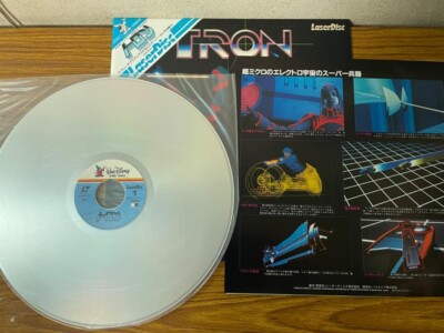 TRON LD Laser Disc Japan SF088-0014 w/ OBI 1982 Steven Lisberger Jeff ...