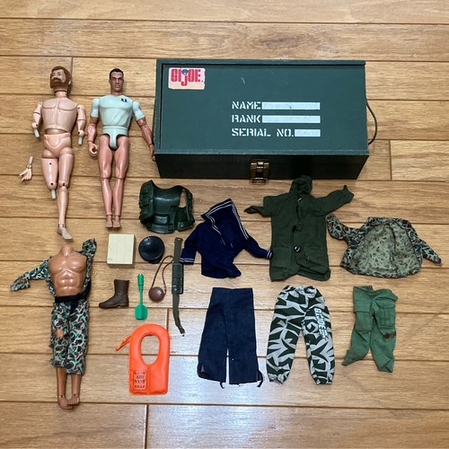 GI Joe Hasbro Foot Locker Storage Wooden Trunk Case Dolls Foot Locker ...