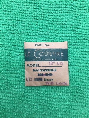 Jaeger LeCoultre MainSpring With Bridle Cal. 12” 812 Part 770 1, NOS | eBay