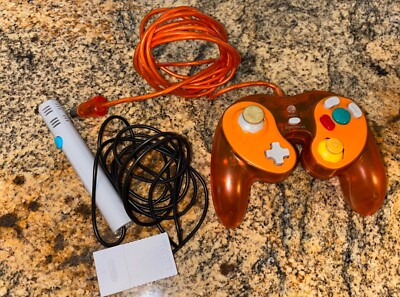 Nintendo Game Cube Intec GC-5003-C Orange Wired Controller & microphone ...