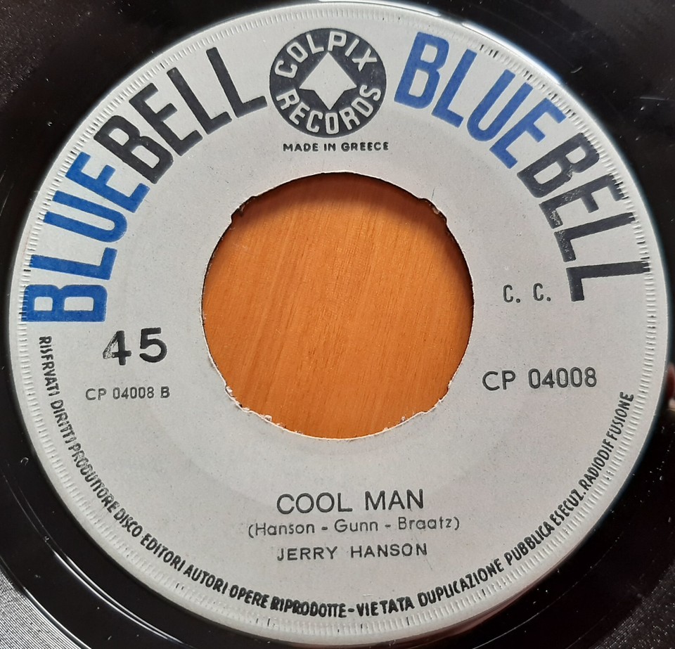 JERRY HANSON WHY NOT CHA CHA CHA ORIG GREEK 45' 1960 BLUEBELL ULTRA ...