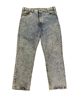 VINTAGE 80s Levis 540 Relaxed Fit Red Tab Acid Wash Denim Jeans USA ...