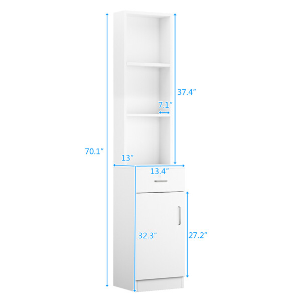 FCH Kitchen Pantry Cabinet Storage Cupboard Organizer Furniture Drawer ...