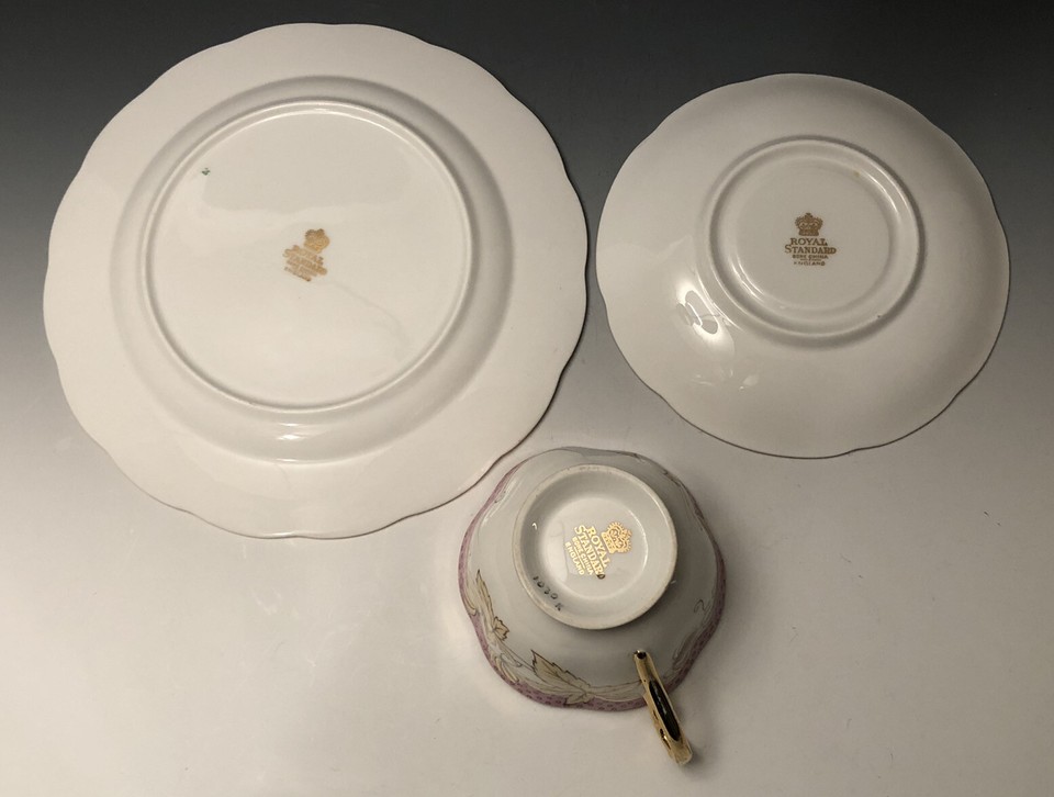 Royal Standard Bone China England Tea Set Trio | eBay
