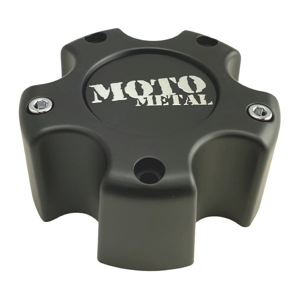 4 NEW Moto Metal MO909 MO959 MO961 Matte Black Wheel Center Caps 5x5 5 ...