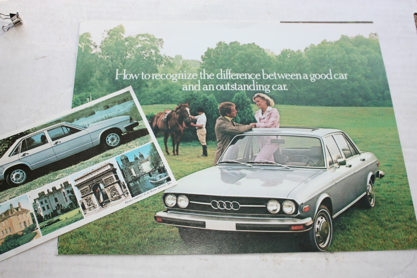 2pc 1977 Audi 100LS 5000 Vintage Dealership Sale Brochure Pamphlet | eBay