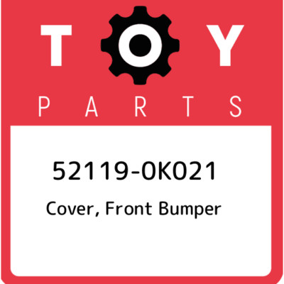 52119-0K021 Toyota Cover, front bumper 521190K021, New Genuine OEM Part ...