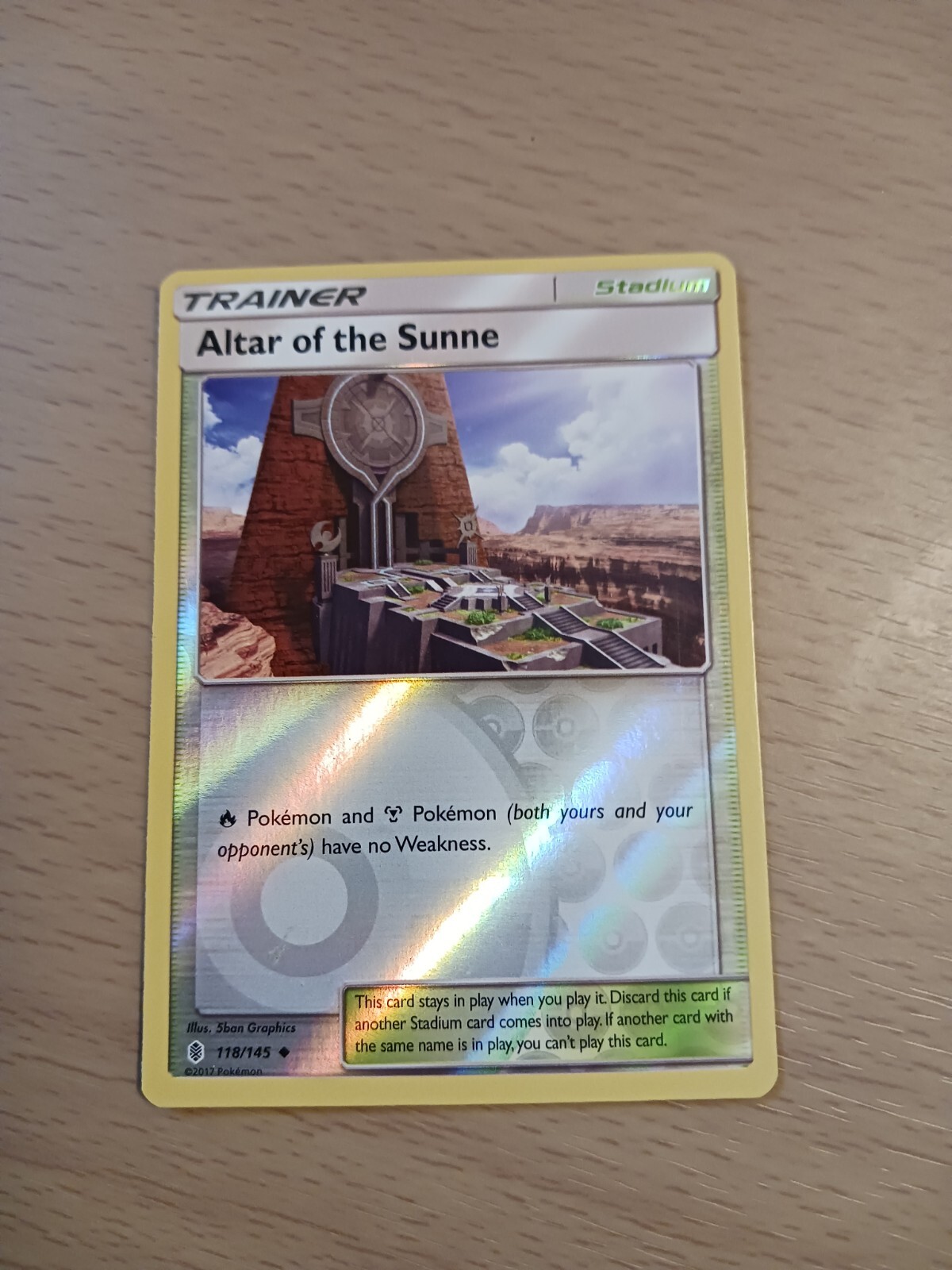 Pokémon TCG Altar of the Sunne Sun & Moon: Guardians Rising 118/145 ...
