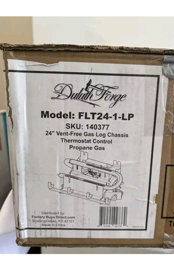 Duluth Forge 18" Control Dual Fuel Natural Gas Propane Log Chassis ...