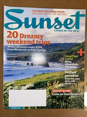 Sunset Magazine February 2010 2010's Lifestyle Travel Recipes Gardening ...