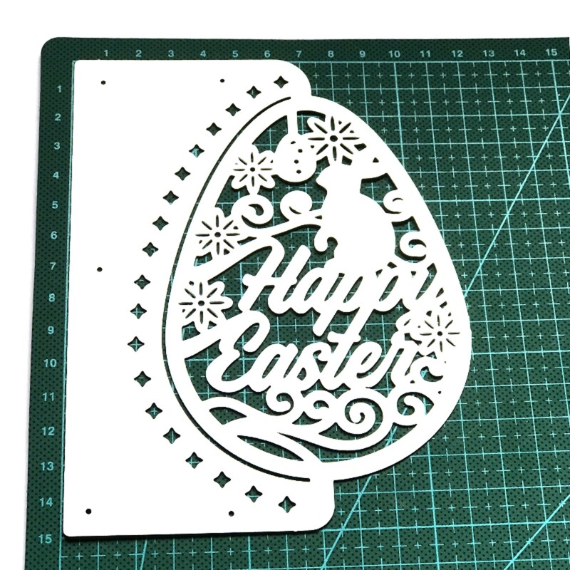Happy Easter Metal Cutting Dies Stencil DIY Scrapbooking Album Paper ...