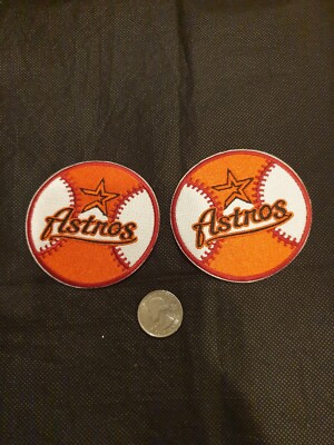 (2)Houston Astros 3"X3" IRON ON EMBROIDERED PATCHES | eBay